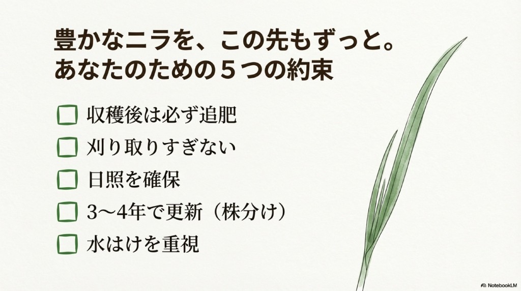 ニラが育たない原因と対策｜細い・弱る・何年目で更新？失敗しやすいポイントを徹底解説【家庭菜園】 - 家庭菜園ガイド｜初心者向け育て方図鑑